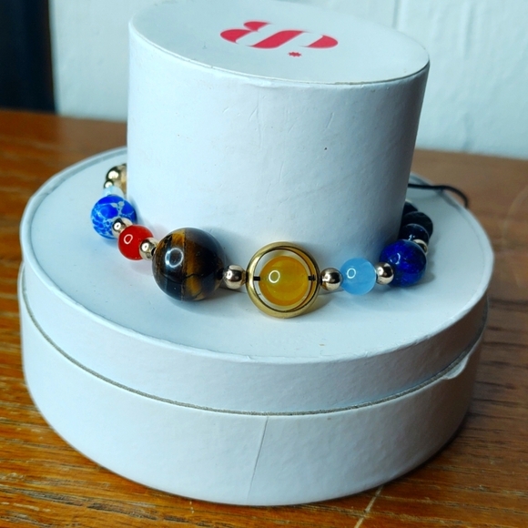 EARTHBOUND | Jewelry | Solar System Bracelet Rare Stunning Natural ...